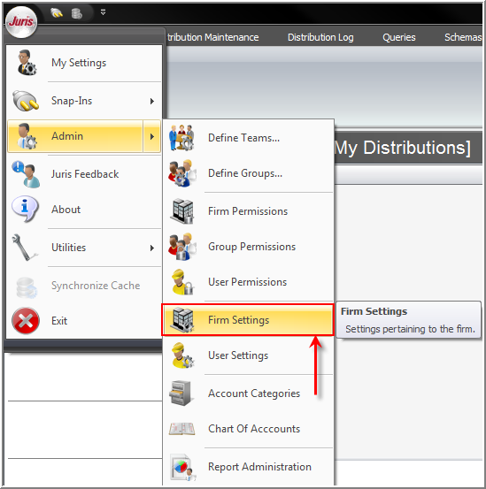 Firm Settings – Juris Suite