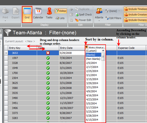 My Expense Displays – Juris Suite