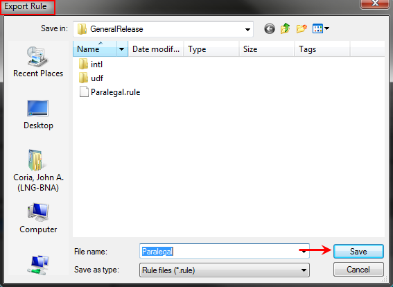 Exporting and Importing Rules – Juris Suite