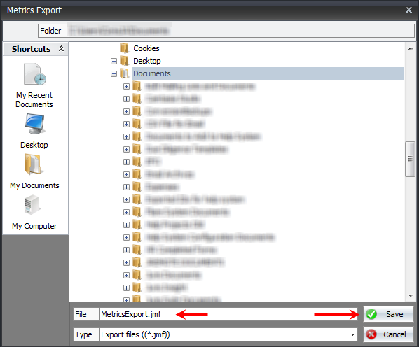 Exporting a Metric Library – Juris Suite