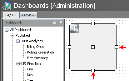 Adding a Text Visualizer to a Dashboard – Juris Suite